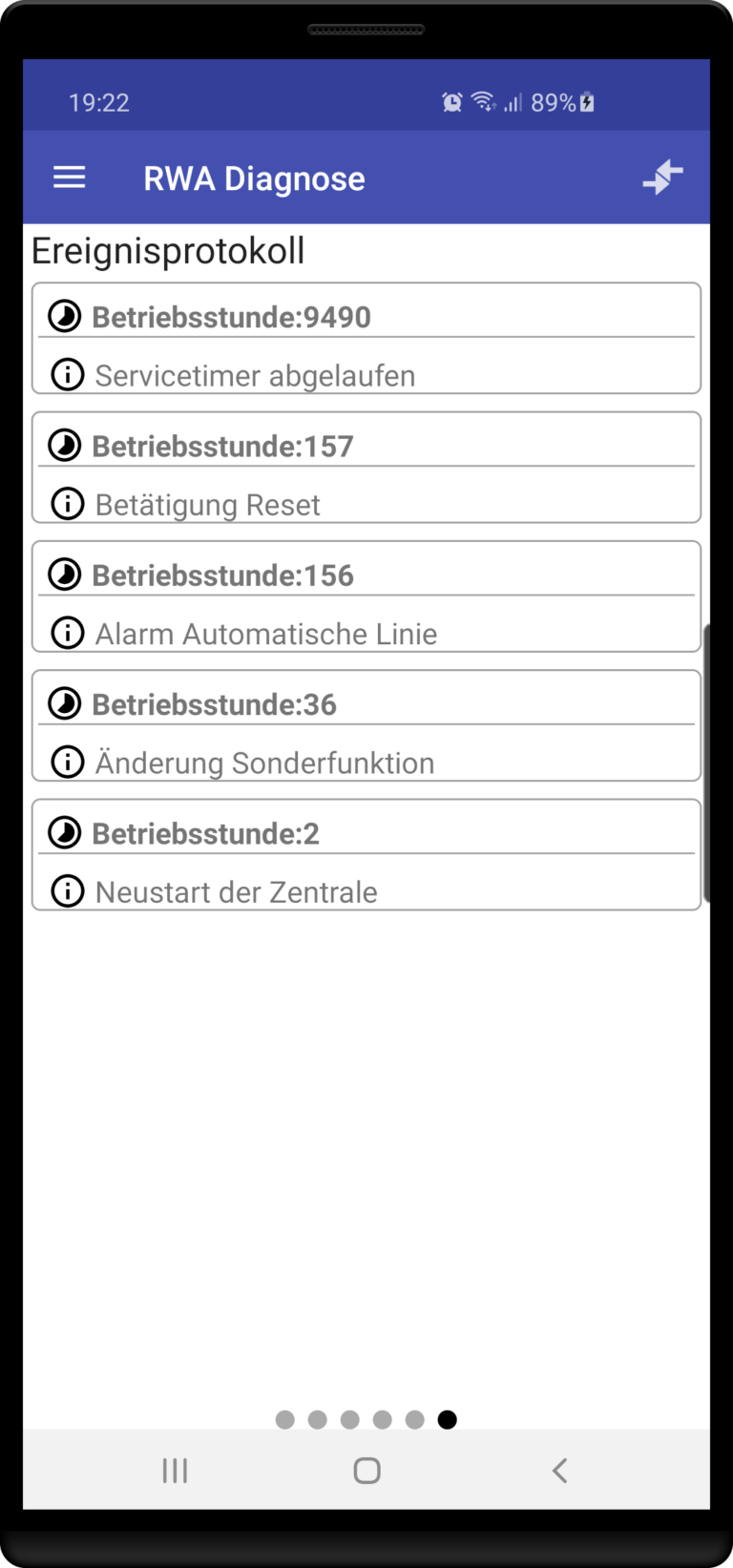 Android RWA Diagnose App - RWA-Zentrale.de