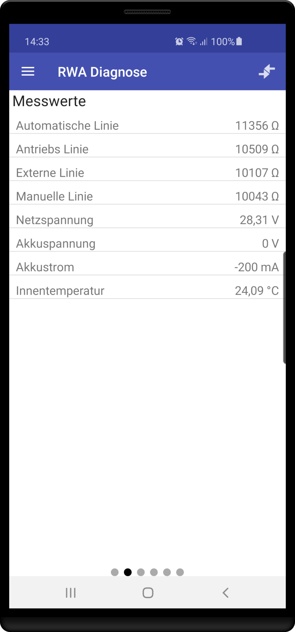 Android RWA Diagnose App - RWA-Zentrale.de
